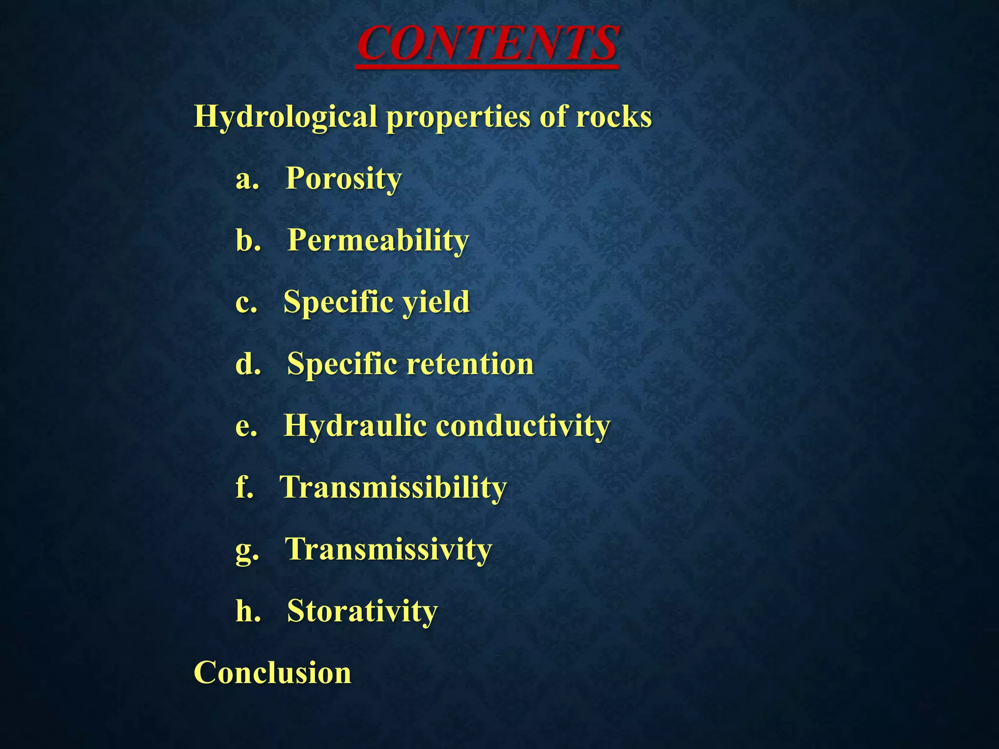 Hydrogeology | PPTX