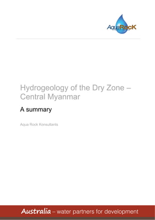 Hydrogeology of-the-dry-zone-central-myanmar-summary | PDF