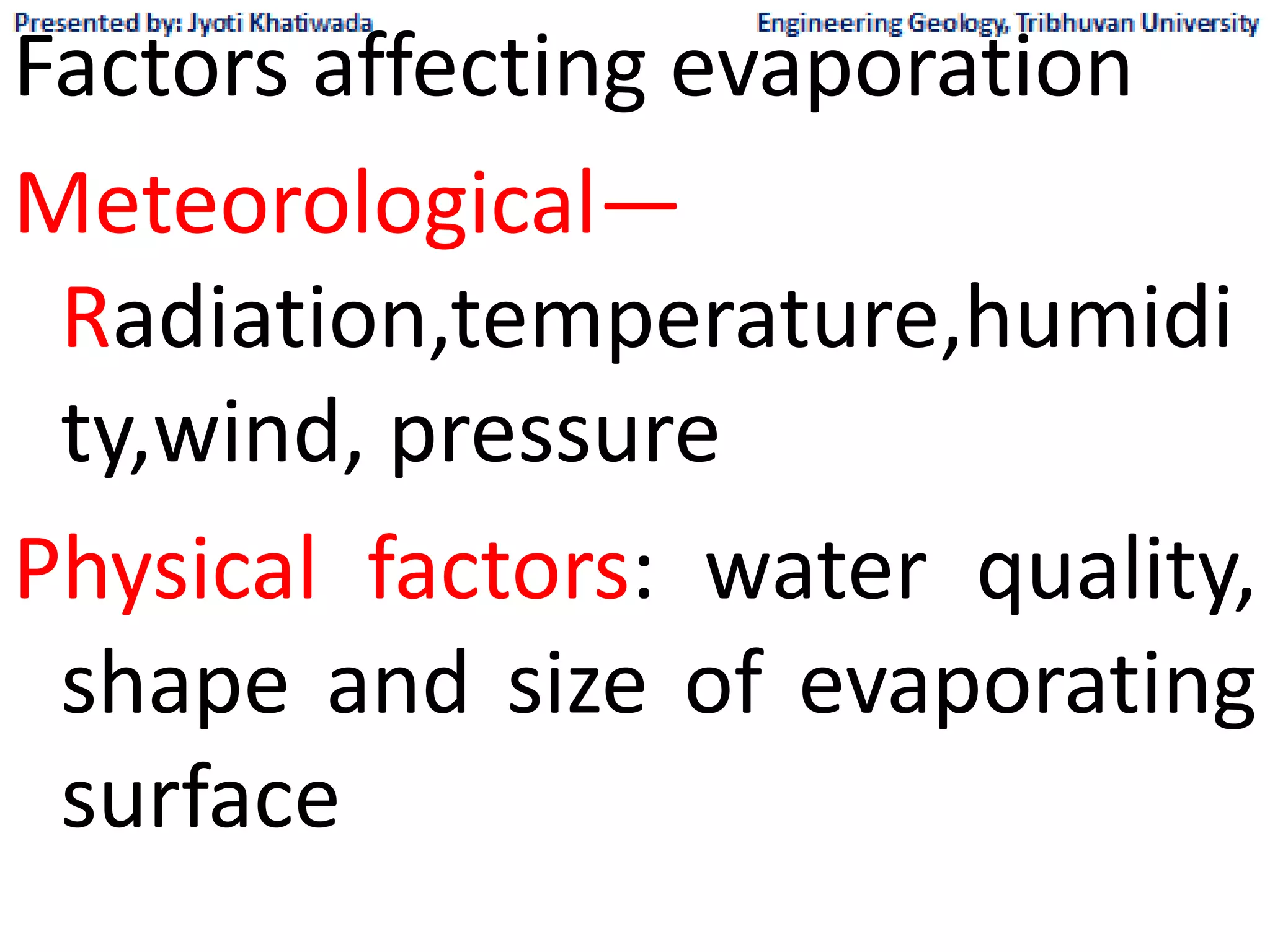 Hydrogeology Introduction with basic terms | PPTX