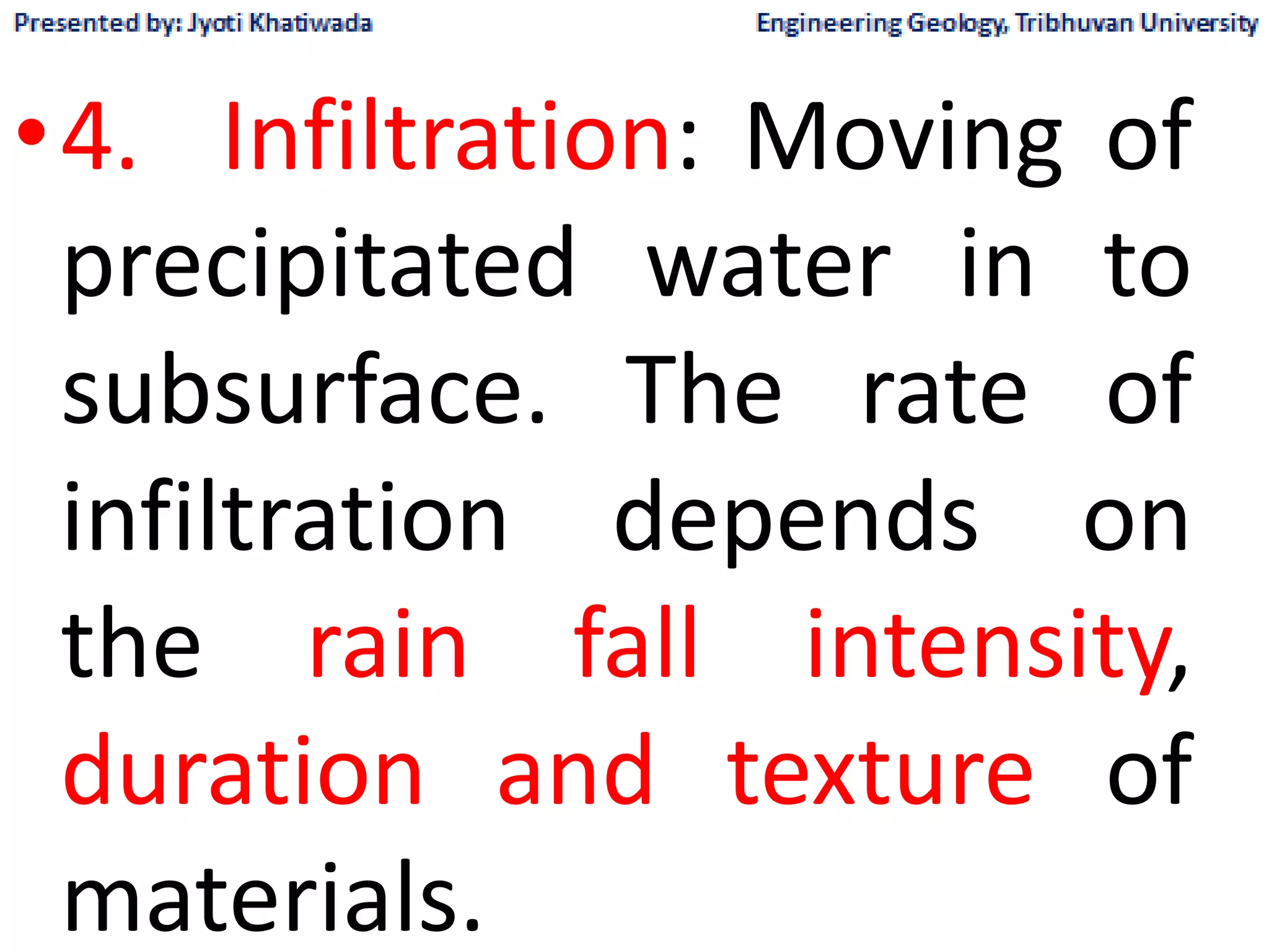 Hydrogeology Introduction with basic terms | PPTX