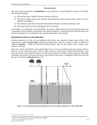 HYDROGEOLOGY LECTURE NOTES - Basic Hydrogeology_ An Introduction ...