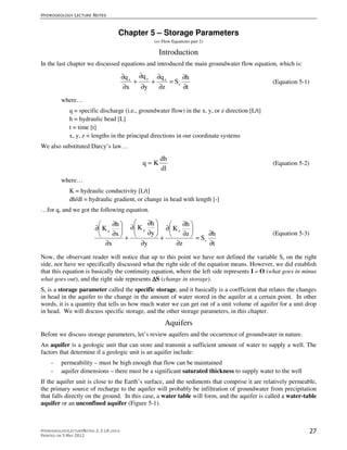 HYDROGEOLOGY LECTURE NOTES - Basic Hydrogeology_ An Introduction ...