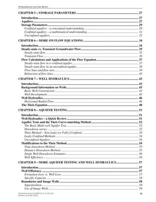HYDROGEOLOGY LECTURE NOTES - Basic Hydrogeology_ An Introduction ...