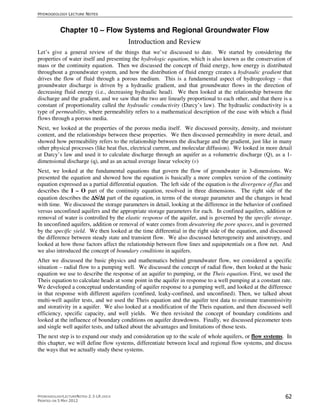 HYDROGEOLOGY LECTURE NOTES - Basic Hydrogeology_ An Introduction ...