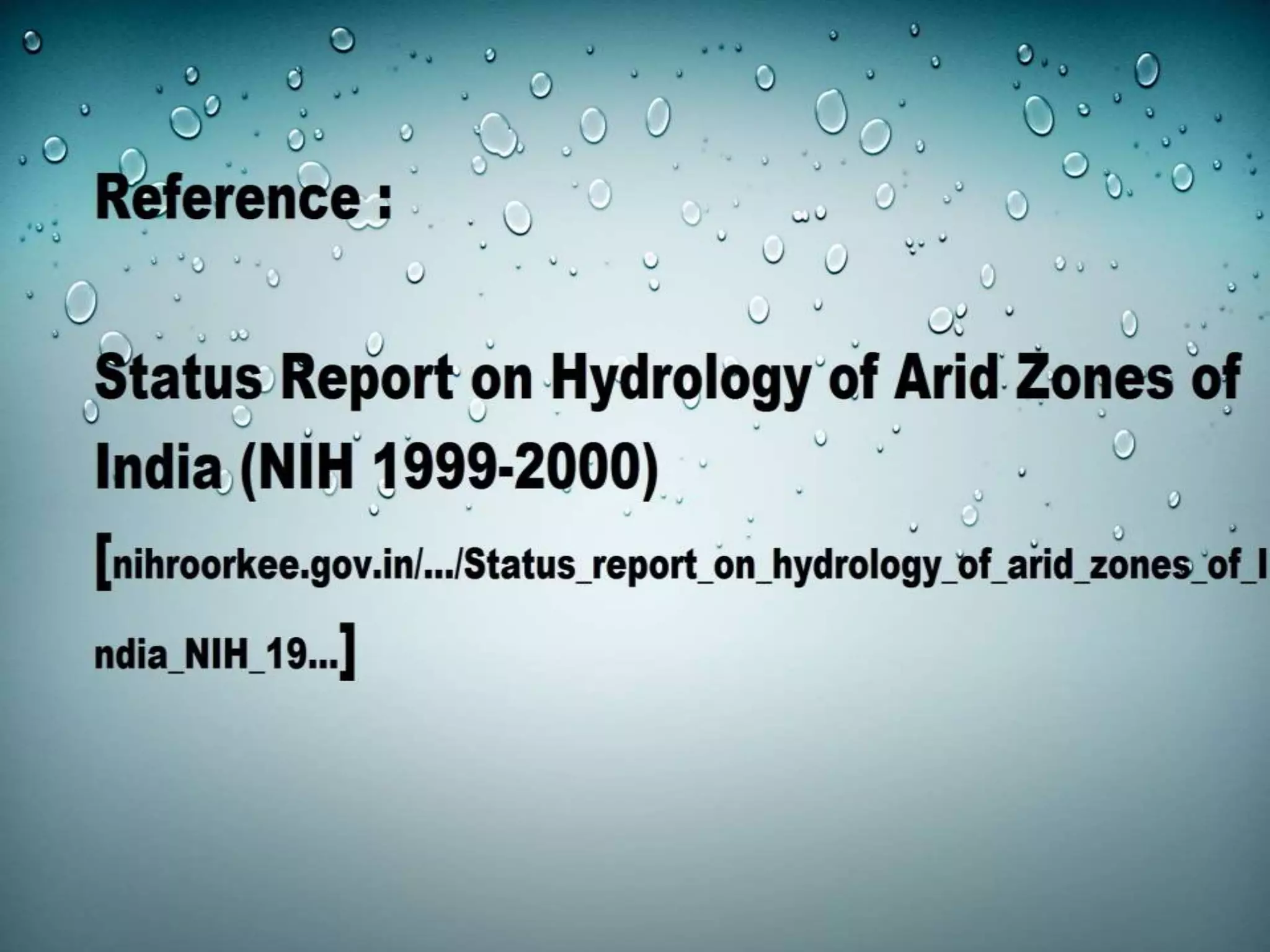 Hydrogeology of arid & semi arid zones of india | PPTX