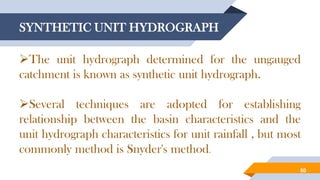 HYDROGRAPH AND HYDROLOGICAL ANALYSIS.ppt