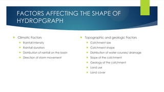 Hydrograph_ for Design of structure pptx | PPTX