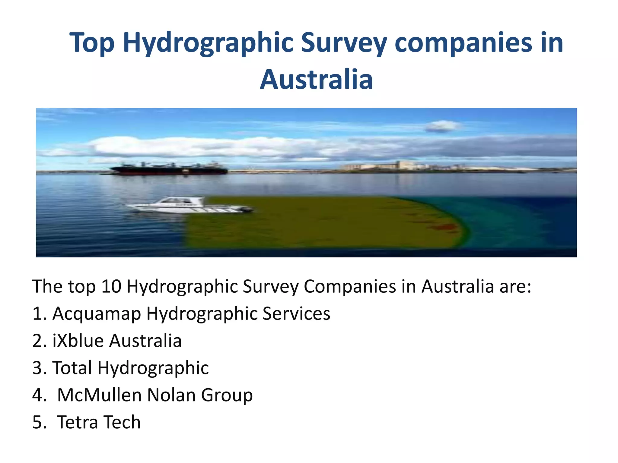 Hydrographic surveyors | PPTX
