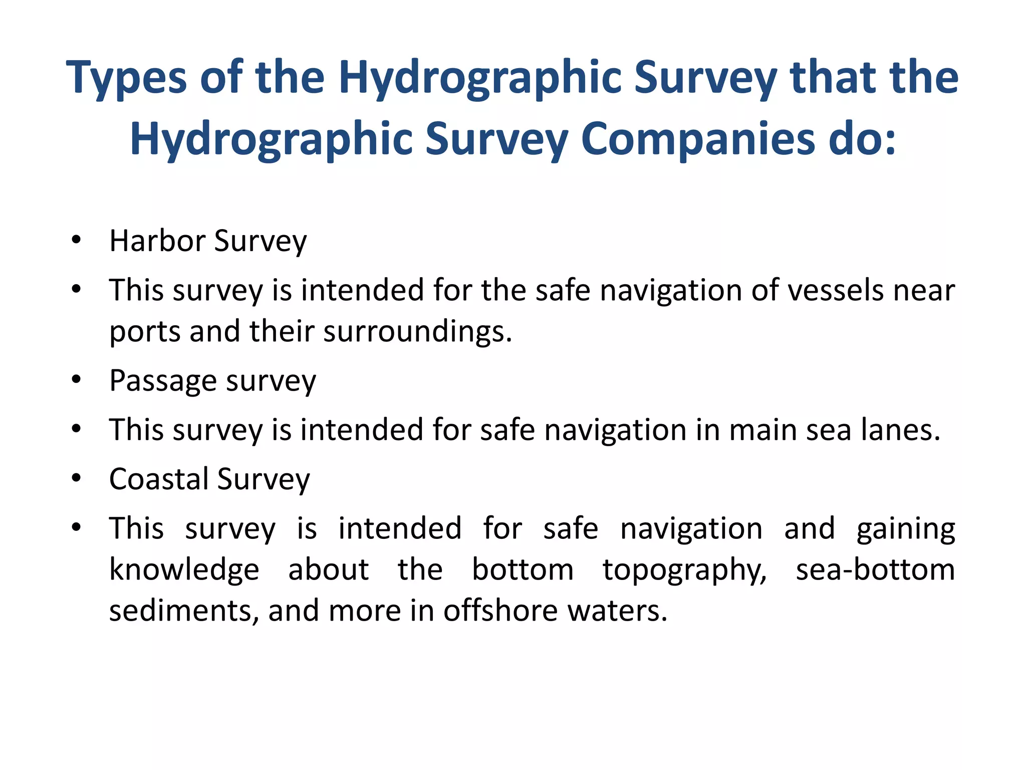 Hydrographic surveyors | PPTX | Geography | Science