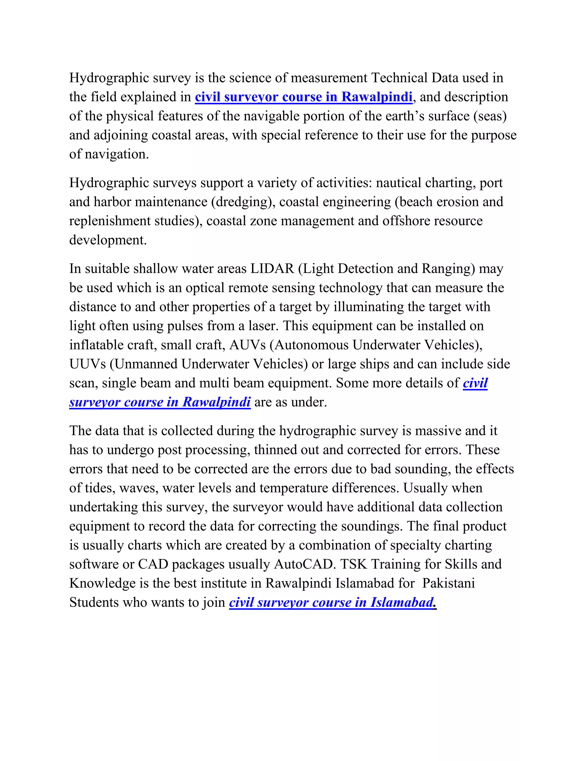 Hydrographic surveys | PDF