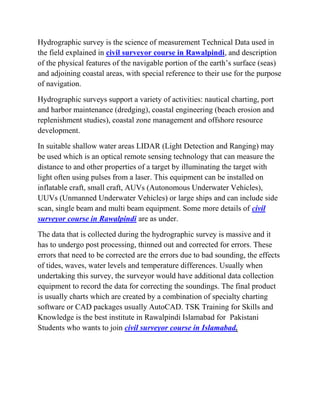 Hydrographic surveys | PDF