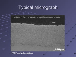 hydro tubine HVOF coatings - spraymet Hydrokote | PPT