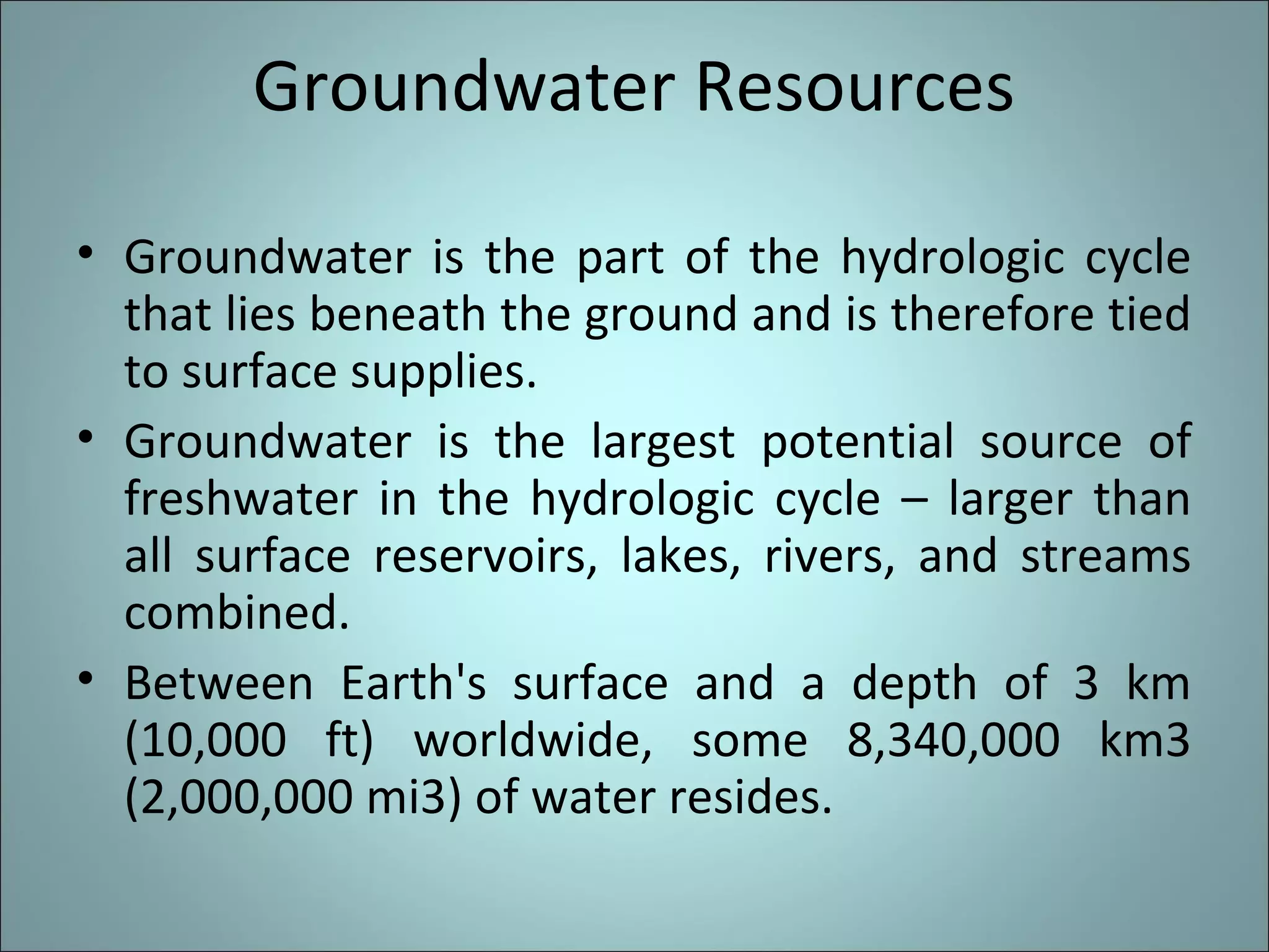 Hydrologic cycle and field water balance | PPT