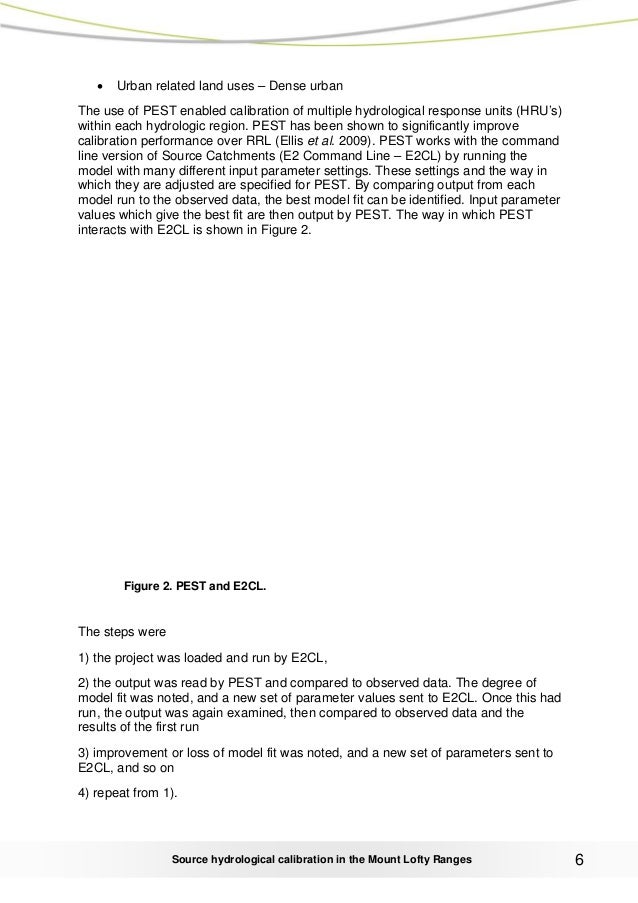 Hydrological Calibration in the Mount Lofty Ranges using Source Param…