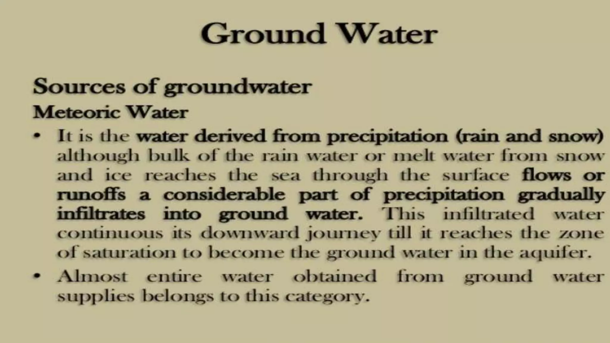 Mining Geology : Hydrological cycle | PPTX
