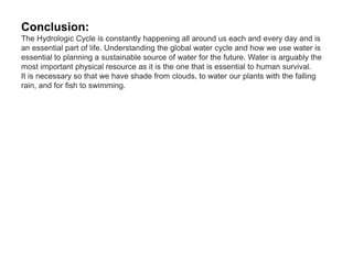Hydrological cycle by Ar. Papon | PPTX