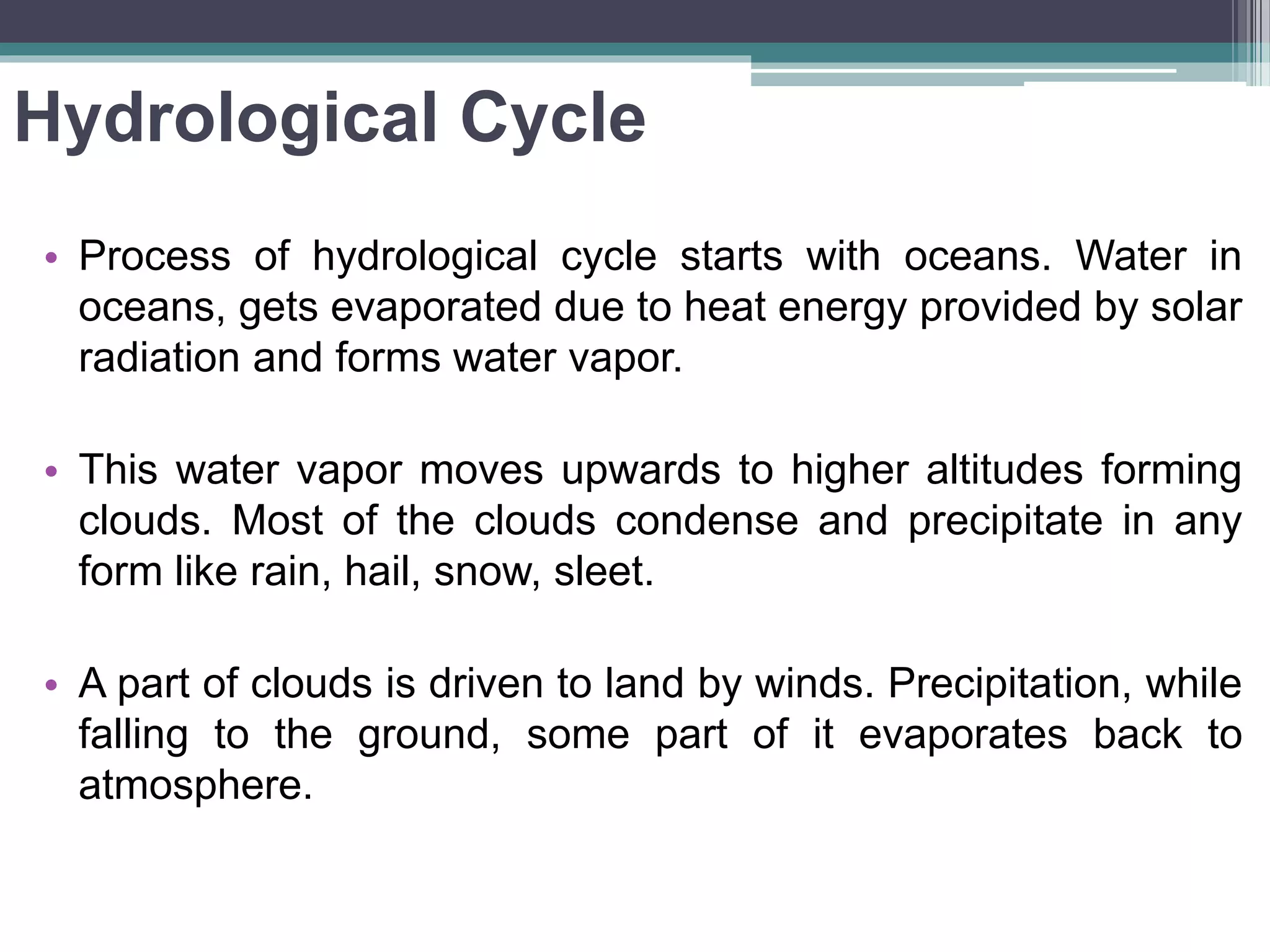 Hydrological cycle and its components | PPTX