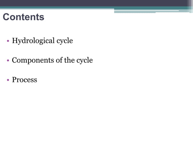 Hydrological cycle and its components | PPTX | Geology | Science