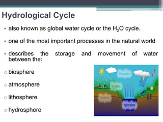 Hydrological cycle and its components | PPTX
