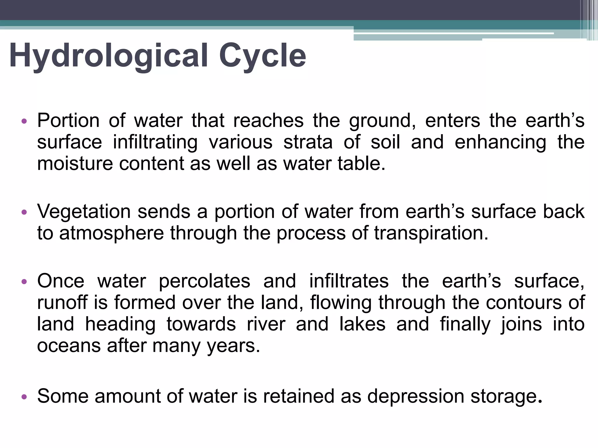 Hydrological cycle and its components | PPTX