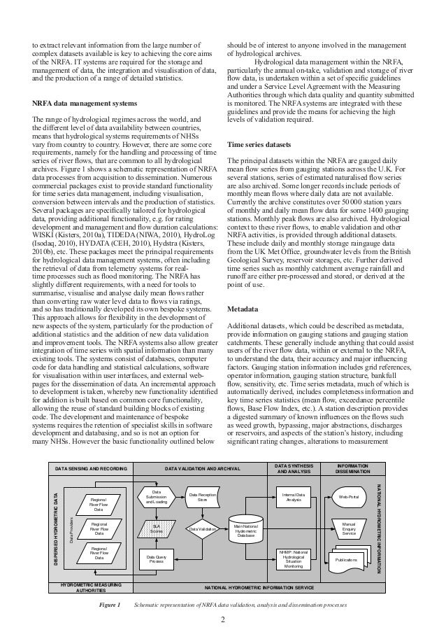 Hydrological data management systems within a national river flow arc…