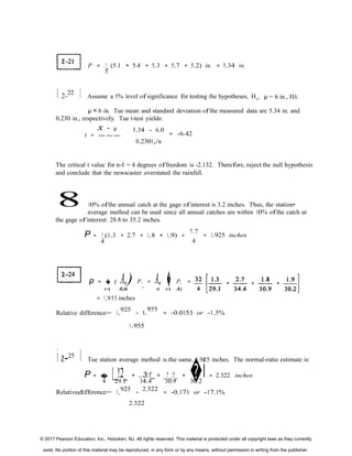 Hydrologic analysis and design 4th edition mc cuen solutions manual | PDF