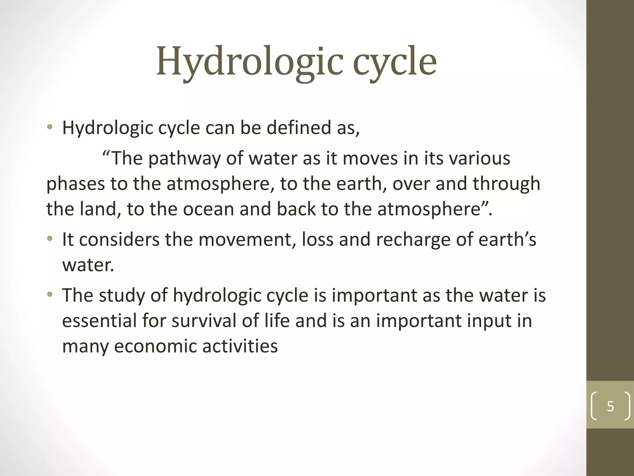 Hydrologic cycle | PPTX