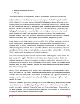 Hydrologic Monitoring Network Questionnaire | PDF