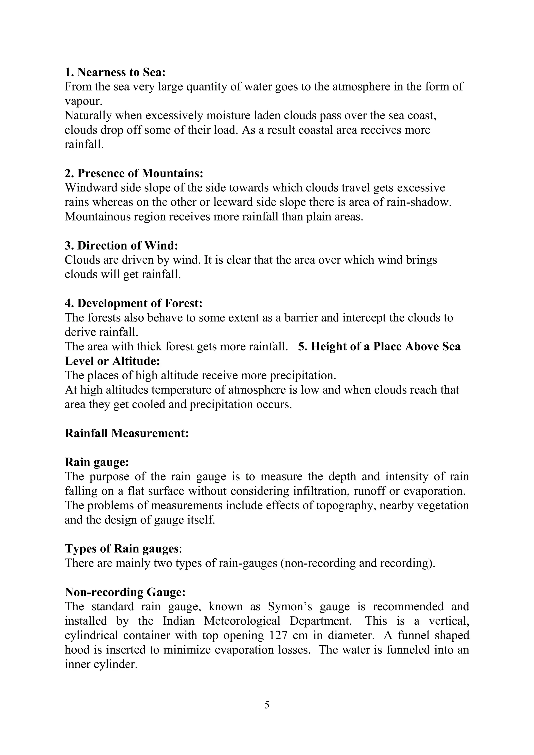Hydrologic precipitation | PDF | Weather | Science