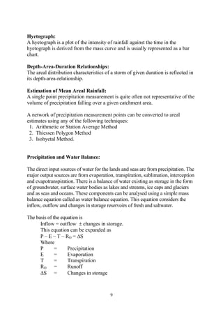 Hydrologic precipitation | PDF | Weather | Science