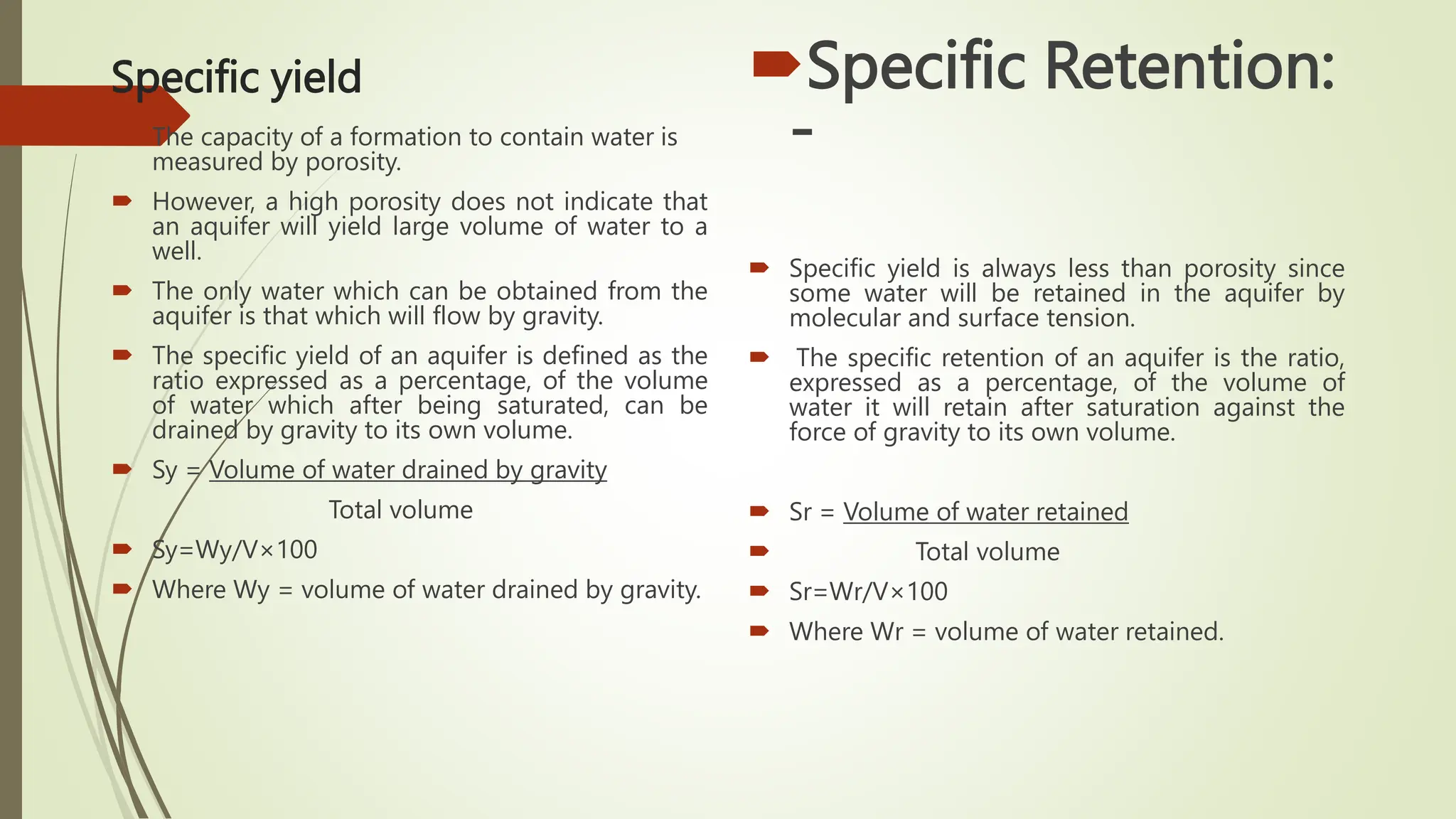 hydrologic Properties of ground water and analysis | PPT