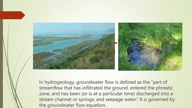 hydrologic Properties of ground water and analysis | PPT
