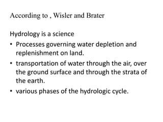 Hydrology | PPTX