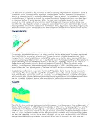 Hydrology | DOCX | Weather | Science
