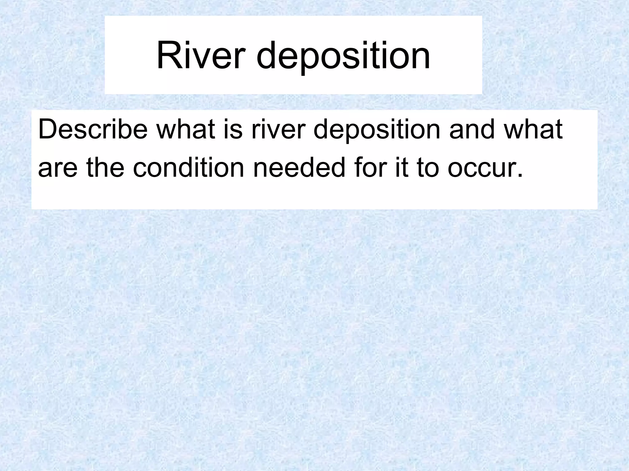Hydrology & Fluvial Geomorphology | PPT