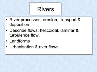 Hydrology & Fluvial Geomorphology | PPT