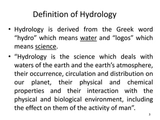 Hydrology 1 | PPT | Africa Travel | Travel Locations