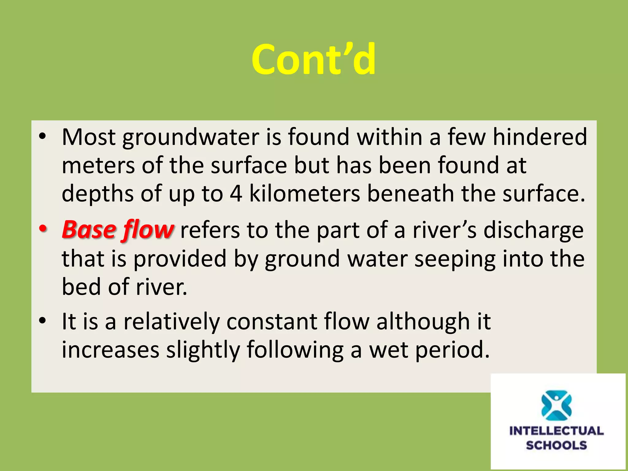 Hydrology and Fluvial Geo morphology for CAMBRIDGE AS level | PPTX