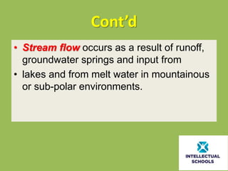Hydrology and Fluvial Geo morphology for CAMBRIDGE AS level | PPTX