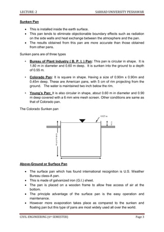 Hydrology and water management(EVAPORATION & INFILTRATION)... | PDF