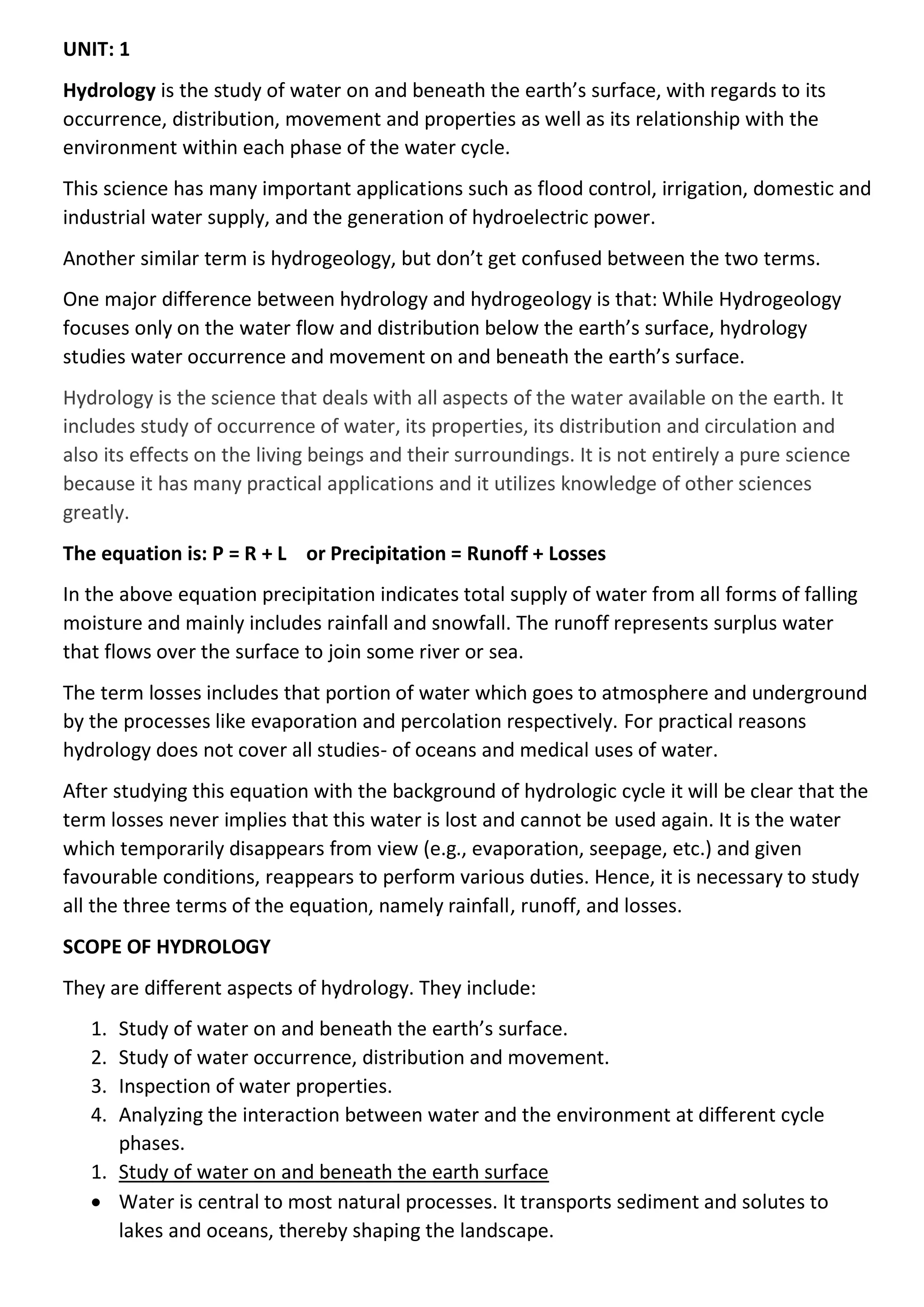 Hydrology sem 6 notes for Ranchi university.pdf