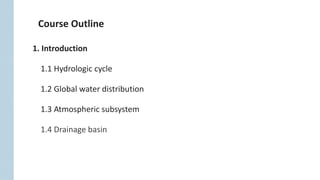 Hydrology_intro 1 by Getachew Tege@ACEWM | PDF