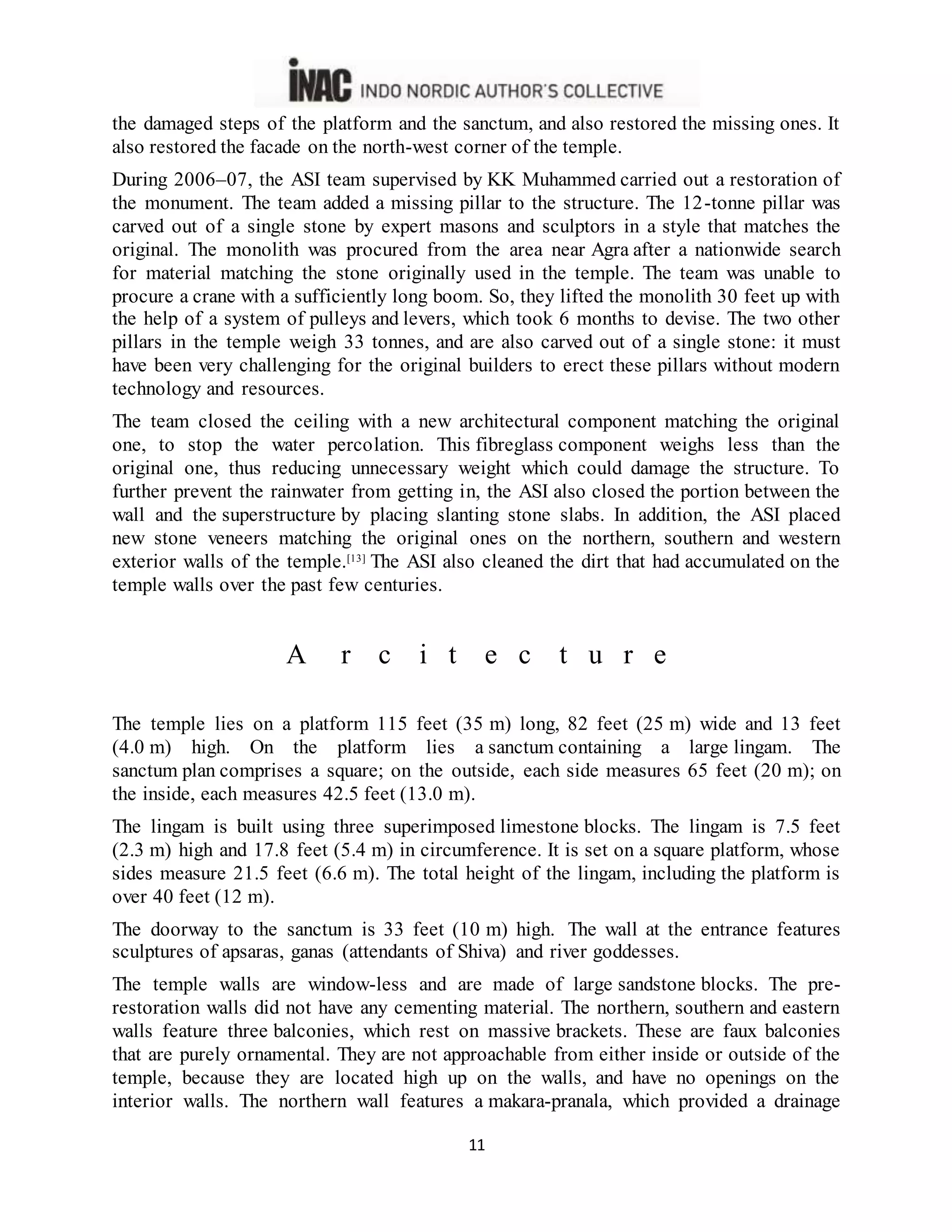 Hydrology of the temple site at bhojpur | DOCX | Hinduism | Religion ...