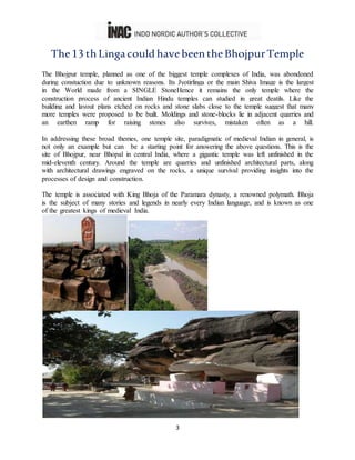 Hydrology of the temple site at bhojpur | DOCX