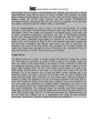 Hydrology of the temple site at bhojpur | DOCX | Hinduism | Religion ...