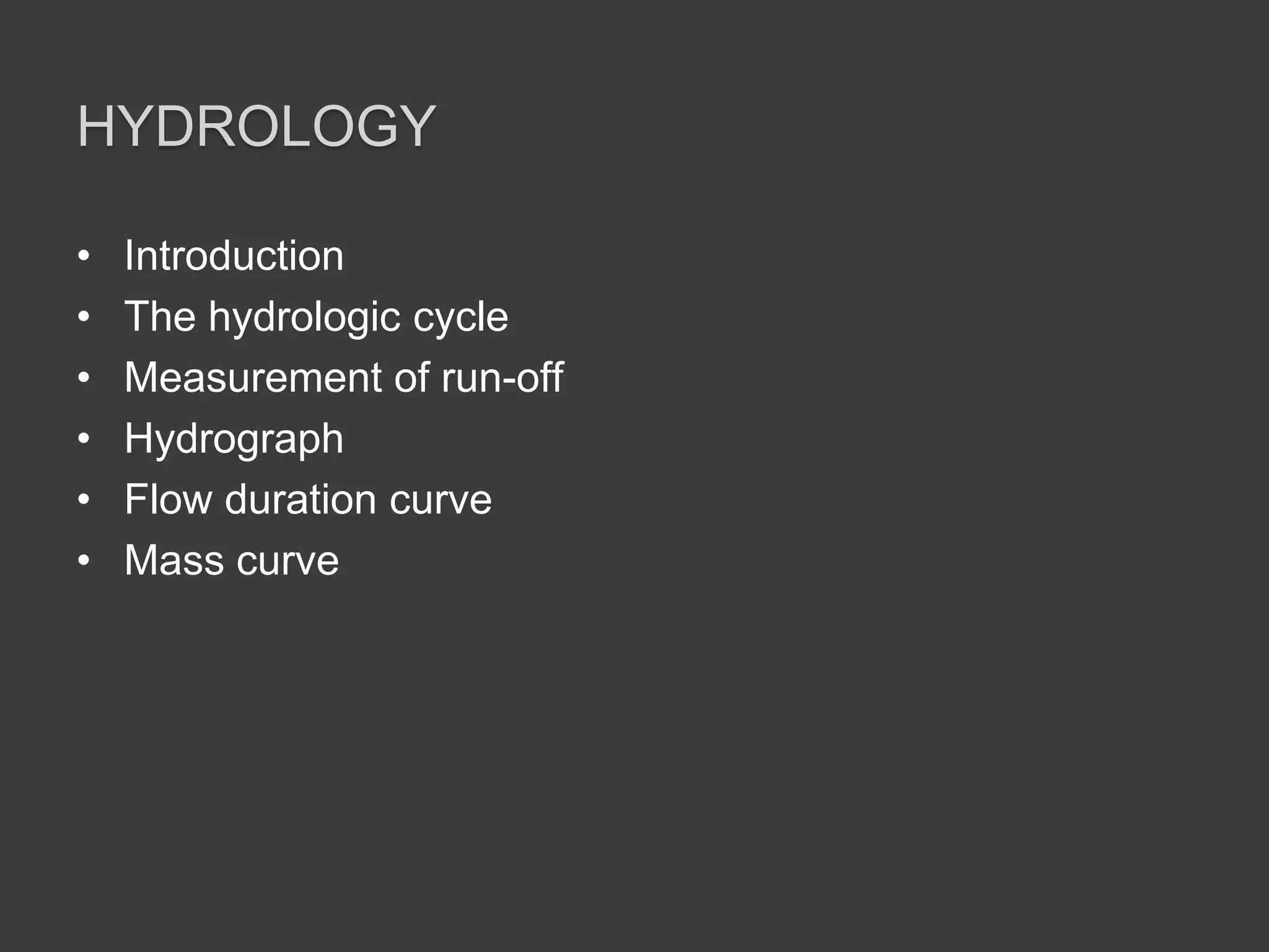 Hydrology & Site Selection of Hydro Power Plant | PPTX