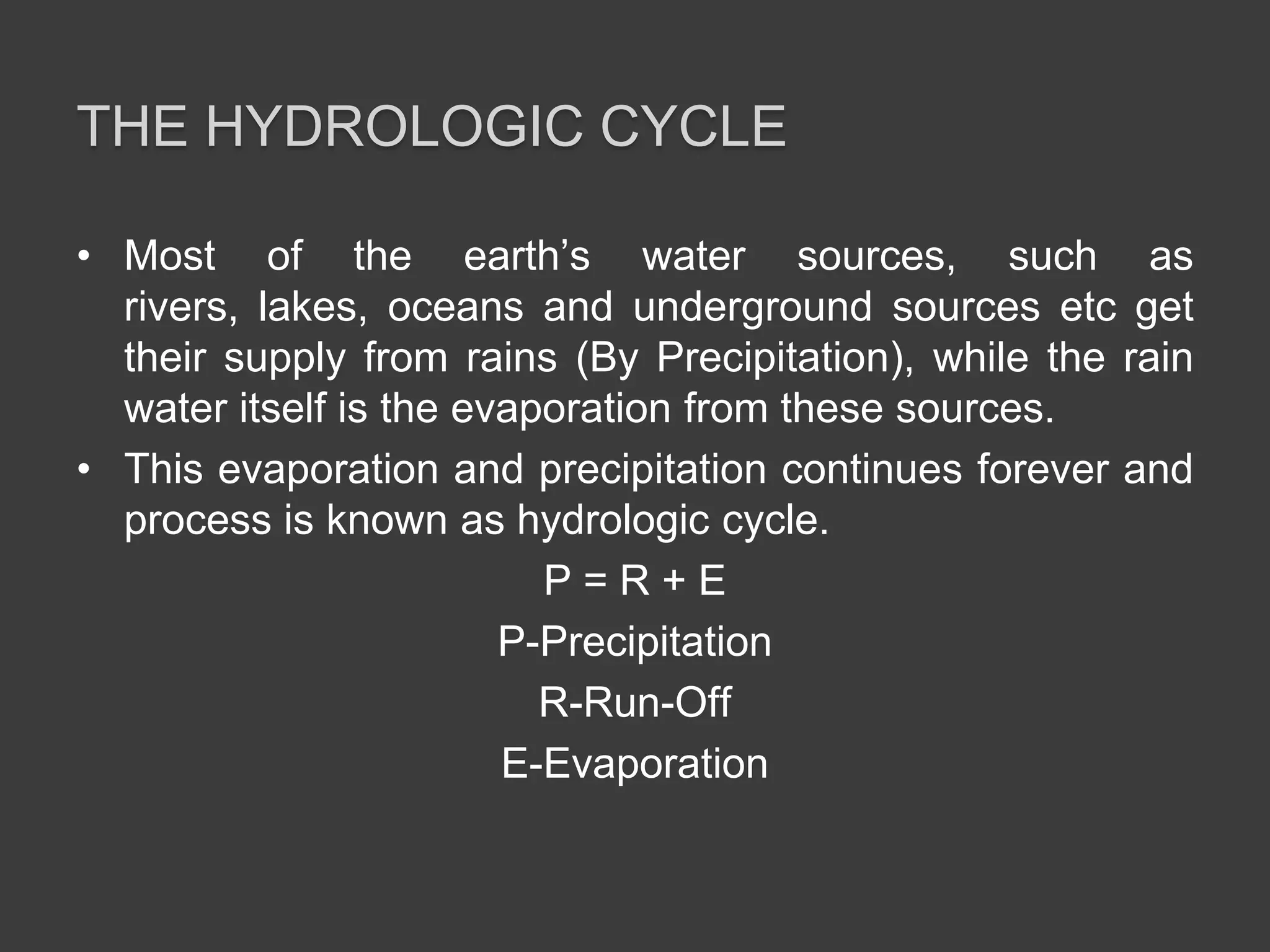 Hydrology & Site Selection of Hydro Power Plant | PPTX