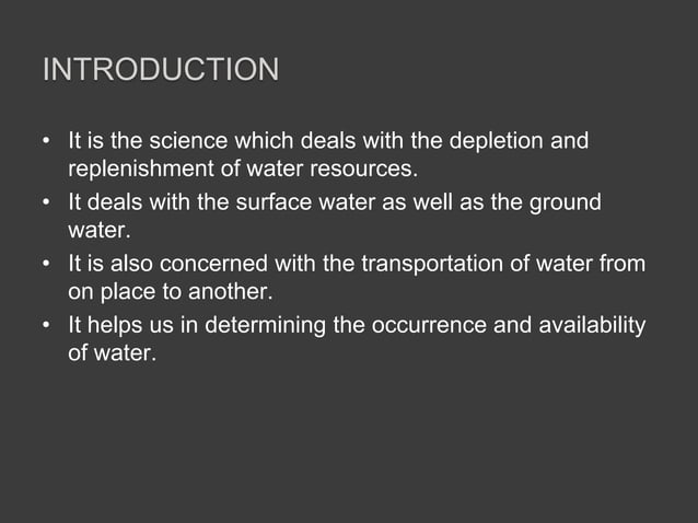Hydrology & Site Selection of Hydro Power Plant | PPTX | Geography ...