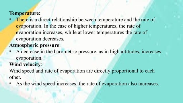 Evaporation is the process whereby liquid water is converted to water ...