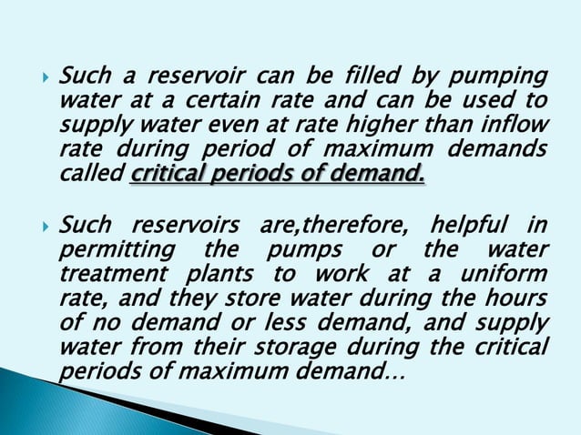 TYPES OF RESERVOIR | PPT